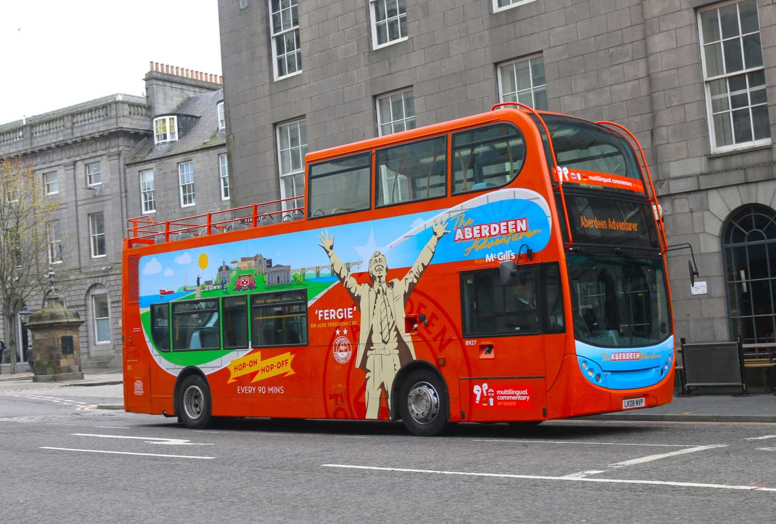 The Aberdeen Adventurer- Open top bus tour launched today - McGill's Buses
